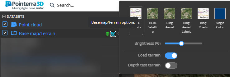 Displaying Base Maps and Terrain Layers
